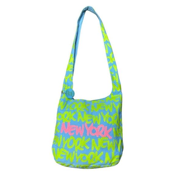 Robin Ruth | Bags | Robin Ruthnew York Themed Blue Pink Green Hobo Bag ...